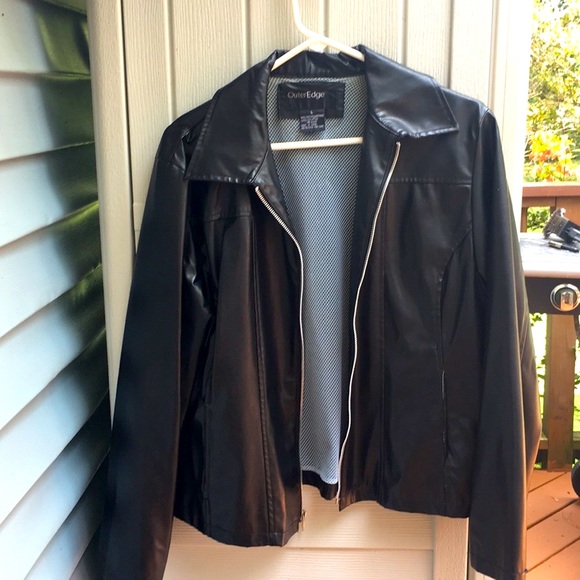 Outer Edge | Jackets & Coats | Outer Edge Leather Look Jacket | Poshmark
